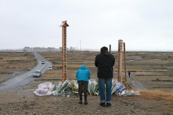 Natori City one year after the tsunami.